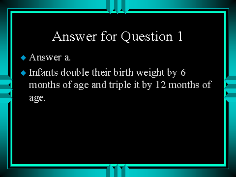 Answer for Question 1